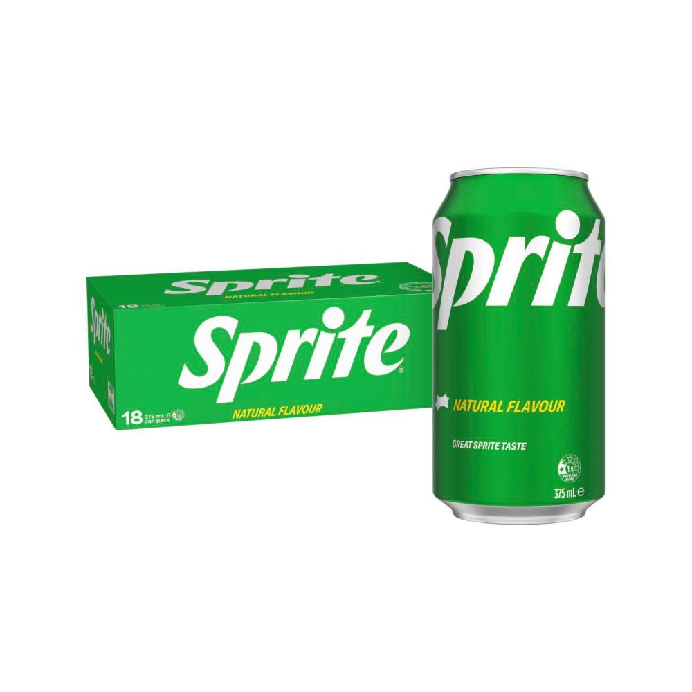Buy Sprite Lemonade Soft Drink Multipack Cans 375ml 18 Pack | Coles