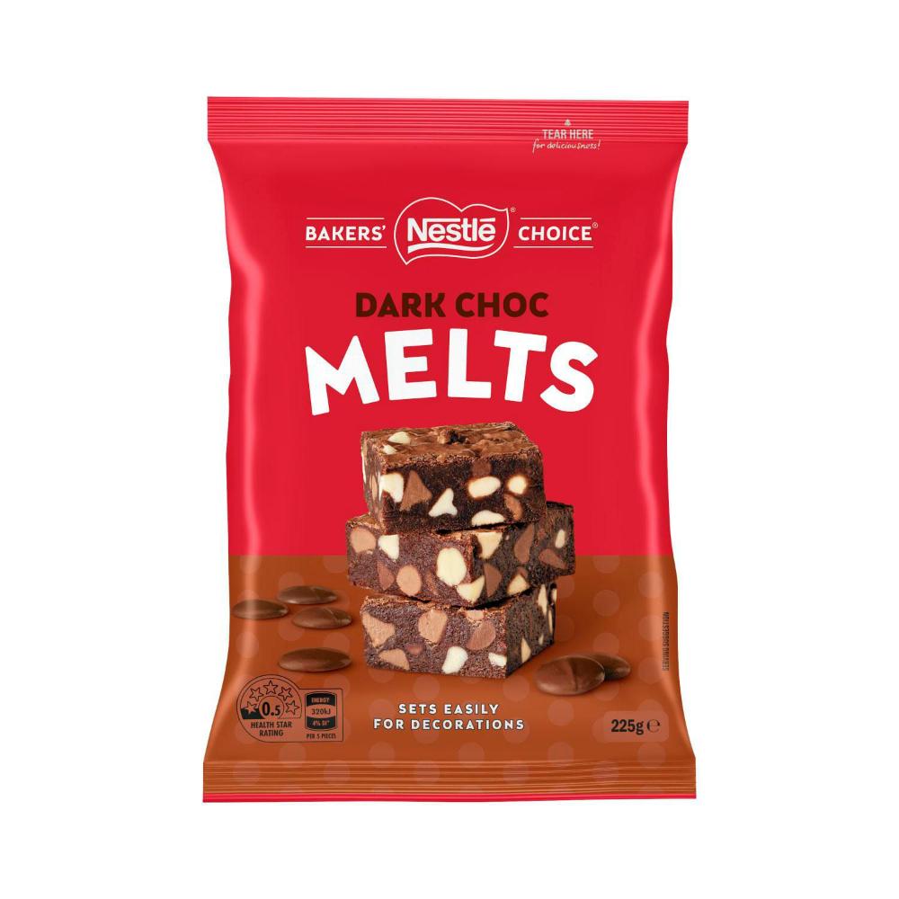 Buy Nestle Melts Baking Chocolate Dark 225g | Coles