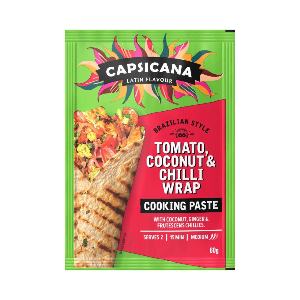 Buy Capsicana Brazilian Style Tomato Coconut & Chilli Wrap Paste 60g ...
