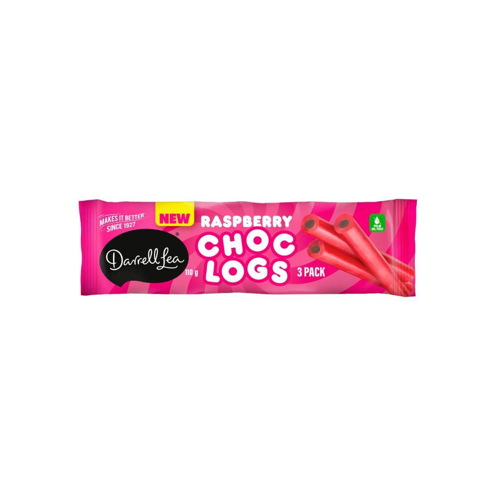 Buy Darrell Lea Triple Chocolate Raspberry Logs 110g | Coles