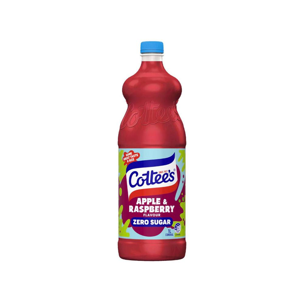 Buy Cottee's Cordial Apple Raspberry Zero Sugar 1L | Coles