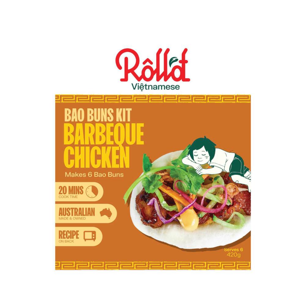 Buy Roll'd Vietnamese BBQ Chicken Bao Bun Kit 420g | Coles