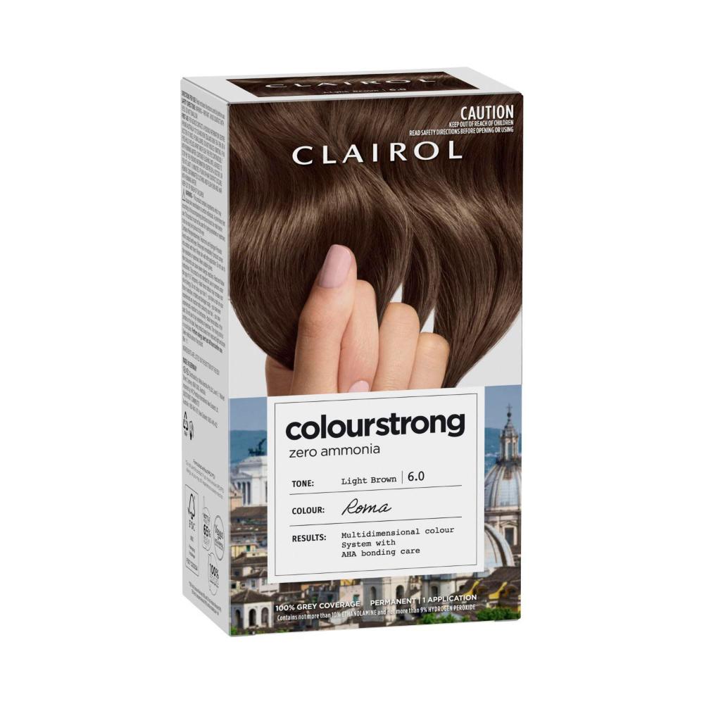 Buy Clairol Colour Strong 6.0 Light Brown 1 Pack | Coles