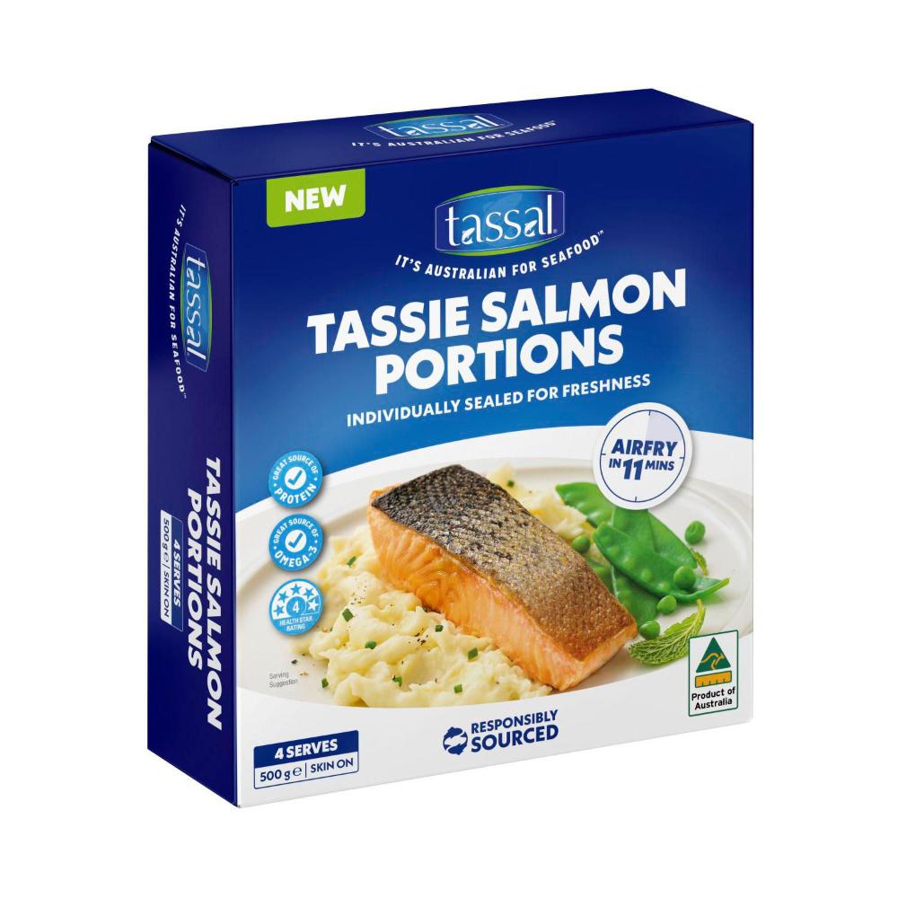 Buy Tassal Frozen Salmon Portions 500g | Coles