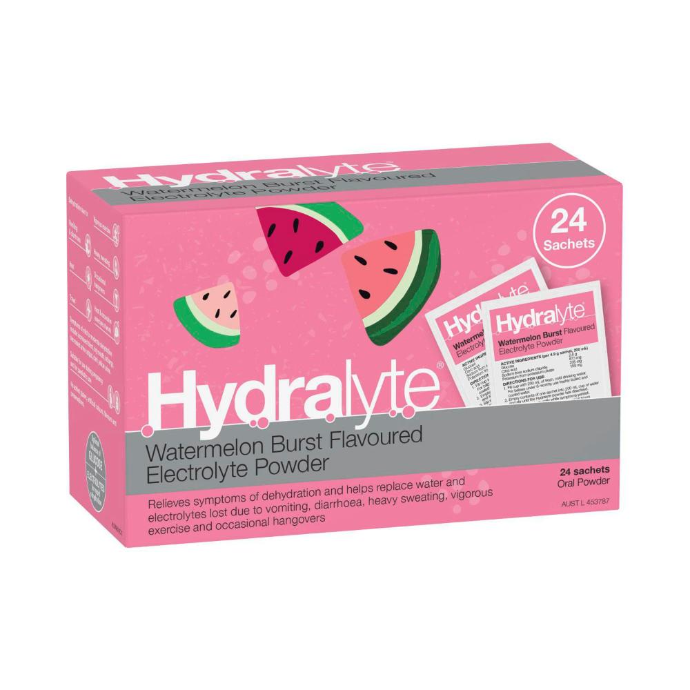 Buy Hydralyte Sachet Watermelon Burst 24 Pack | Coles