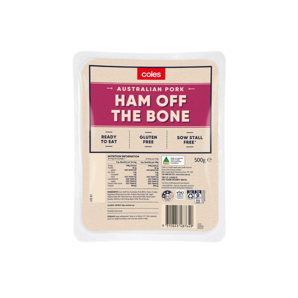 Buy Coles Sliced Ham 500g | Coles