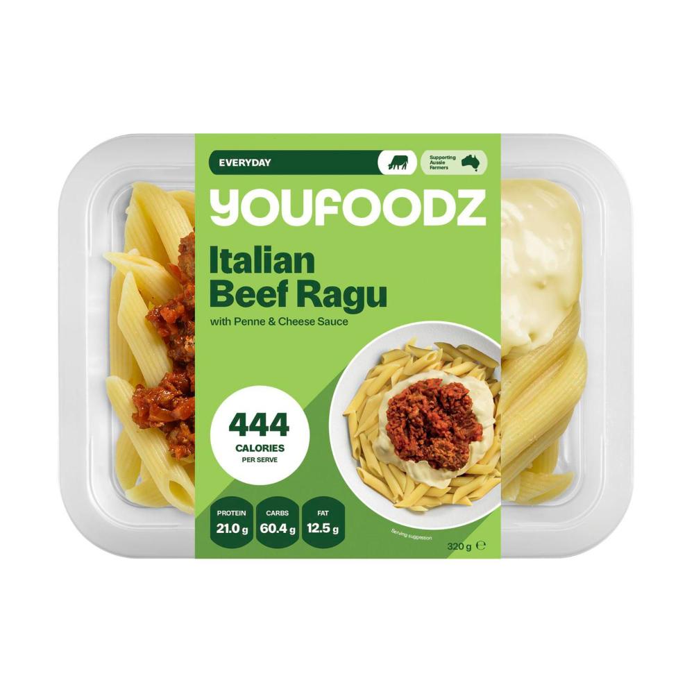 Buy Youfoodz Italian Beef Ragu With Penne & Cheese Sauce 320g | Coles