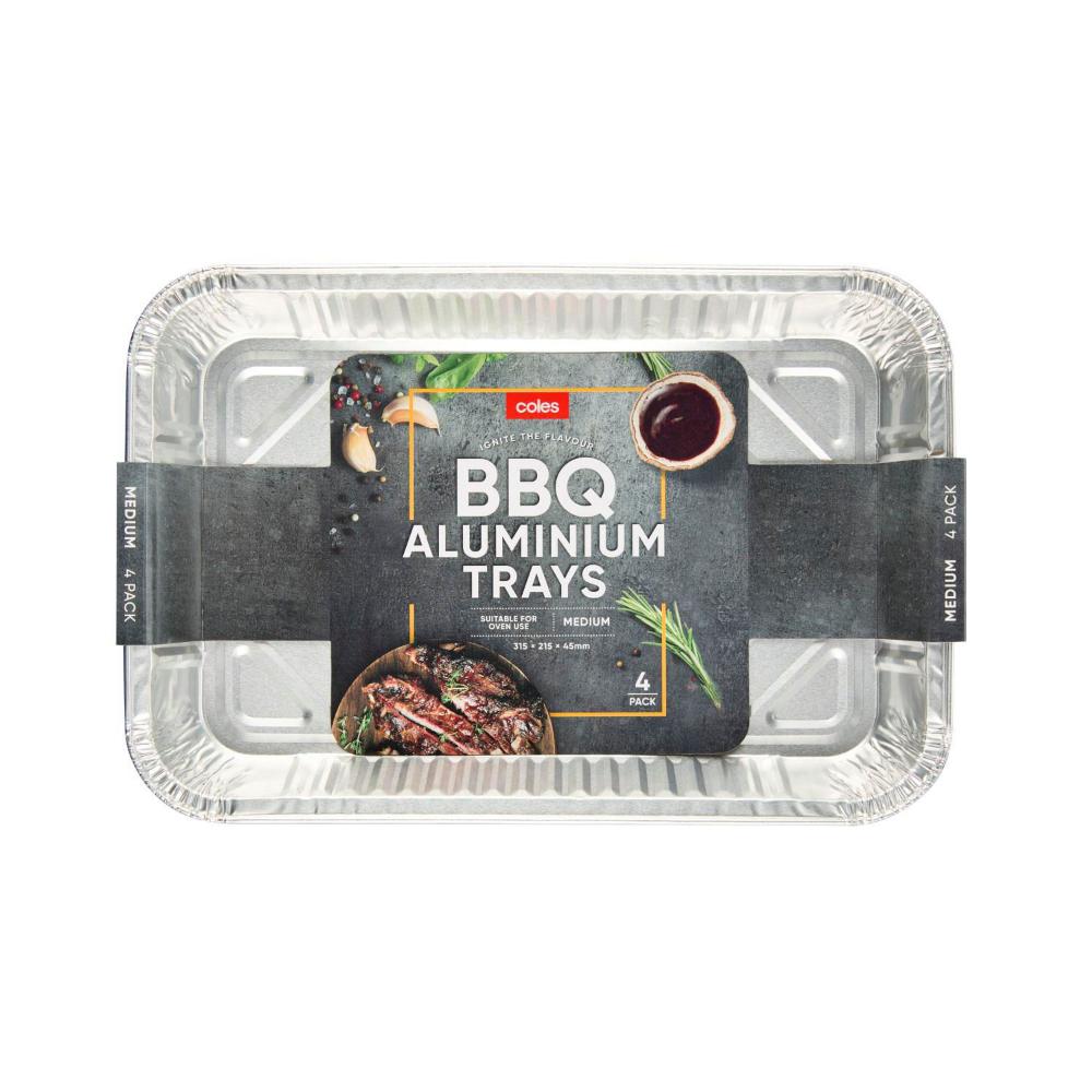 Buy Coles Bbq Trays 4 Pack | Coles