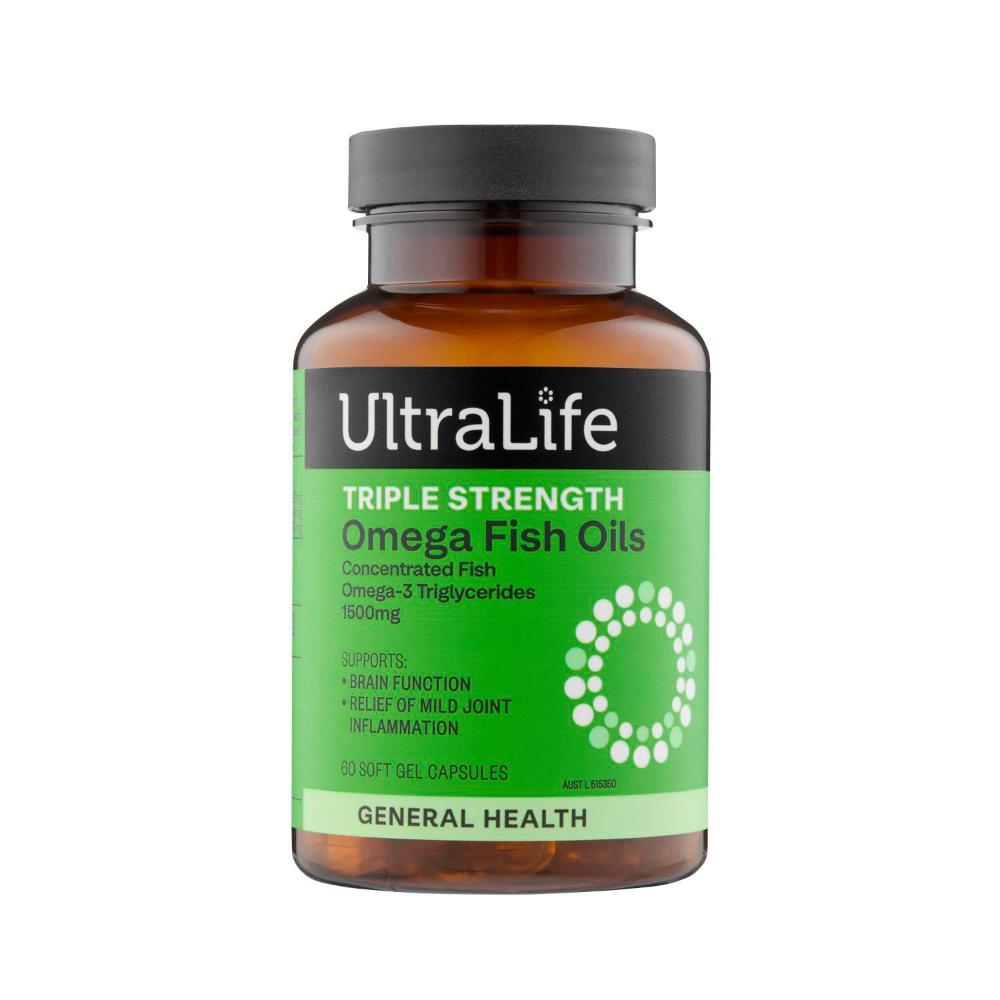 Buy Ultralife Triple Strength Omega Fish Oil 60 Pack | Coles