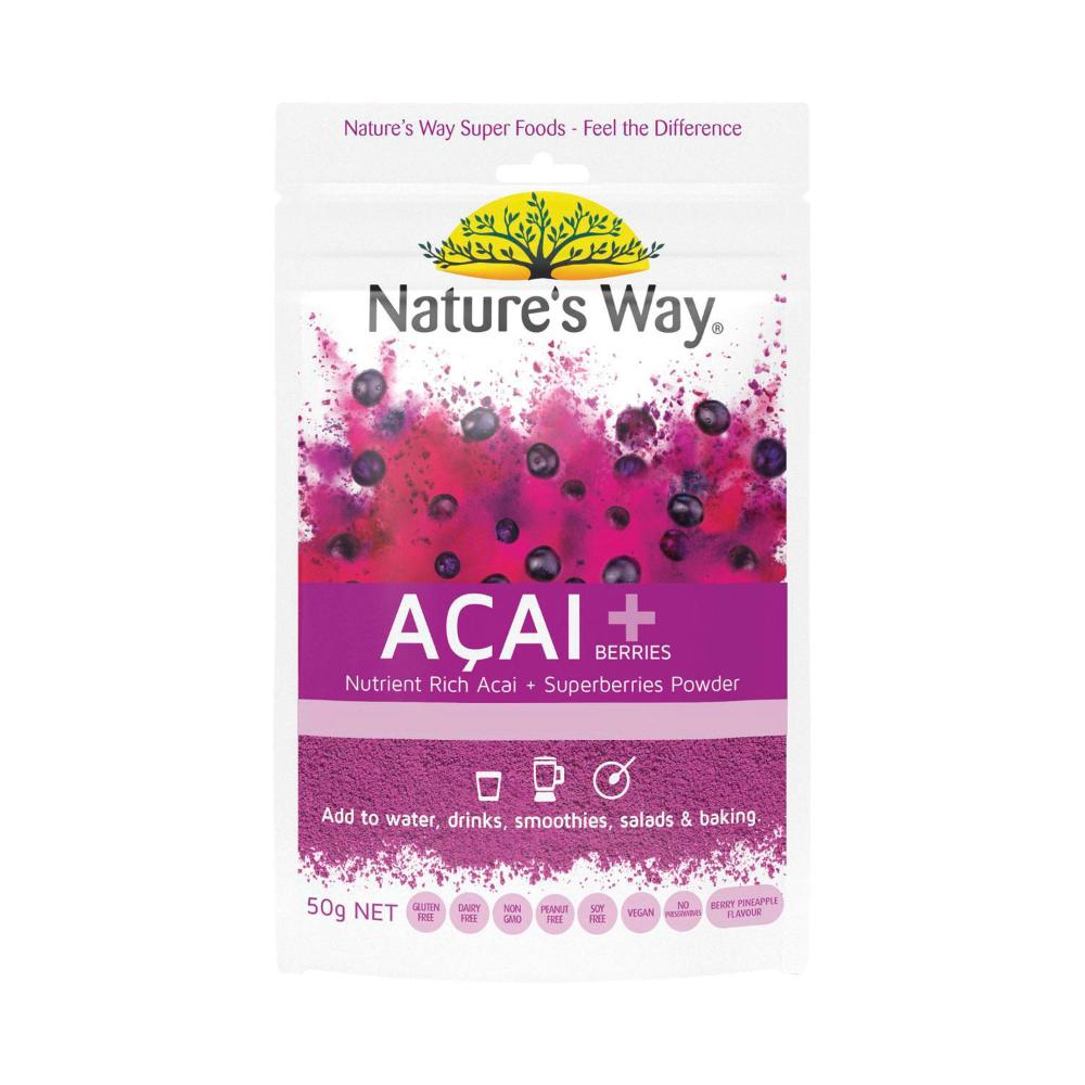 Buy Nature's Way Super Foods Acai 50g | Coles