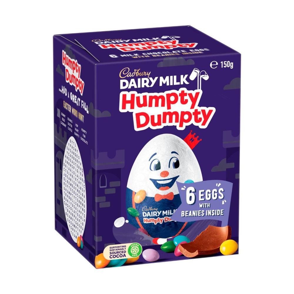 Buy Cadbury Humpty Dumpty Chocolate Easter Eggs With Beanies Carton ...