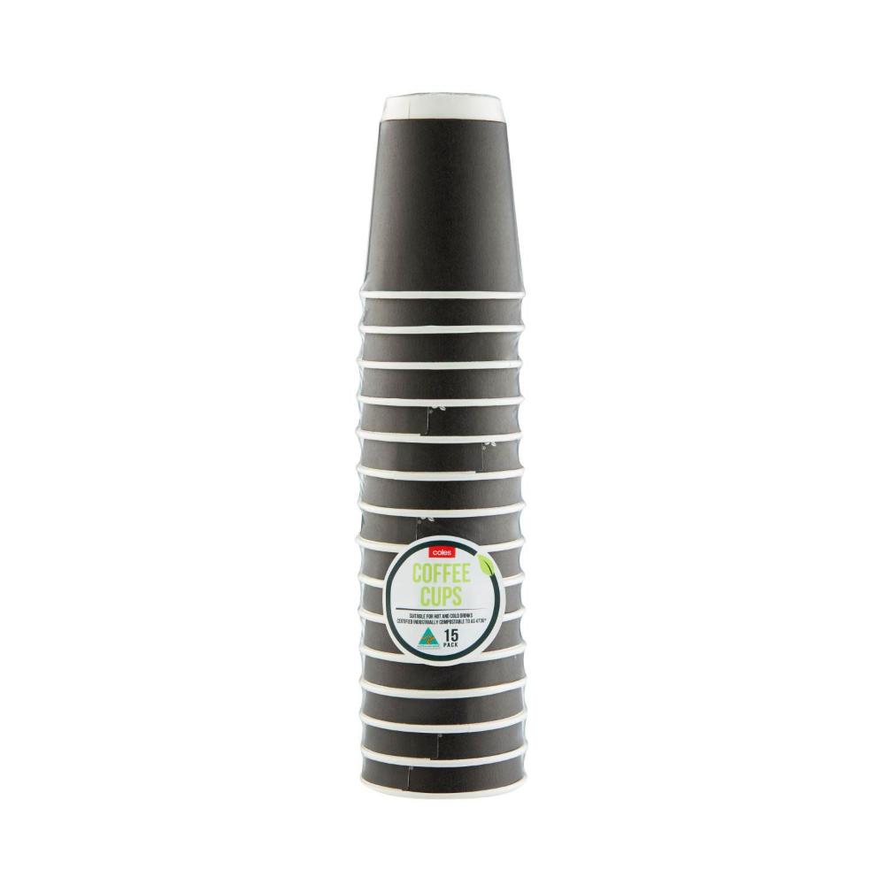 Buy Coles Coffee Cups 15 Pack | Coles