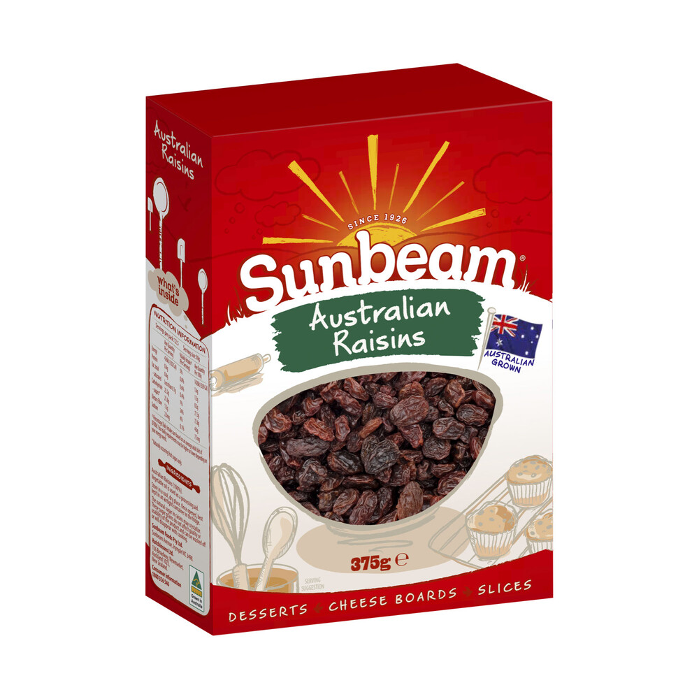 Buy Sunbeam Australian Lexia Raisins 375g | Coles