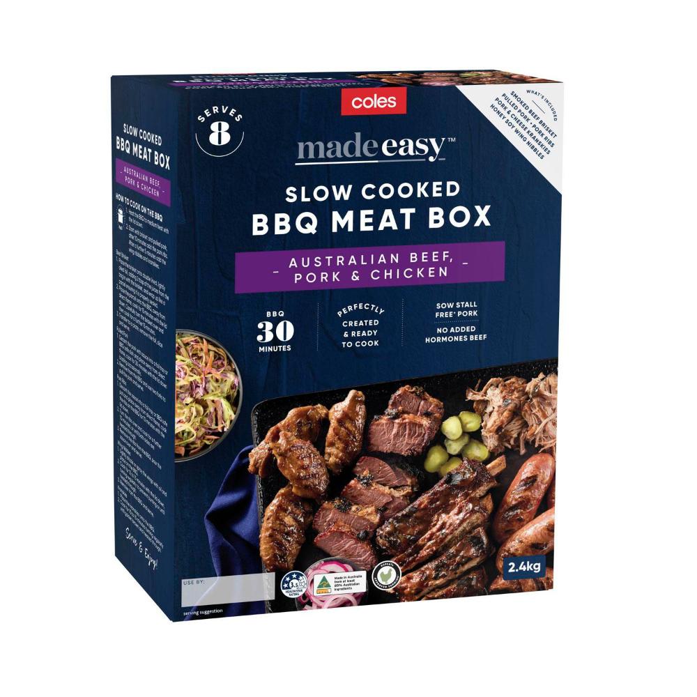 Buy Coles Made Easy Bbq Box 2.4Kg | Coles