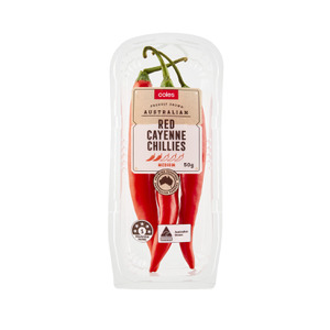 Buy Coles Red Cayanne Chillies 50g | Coles