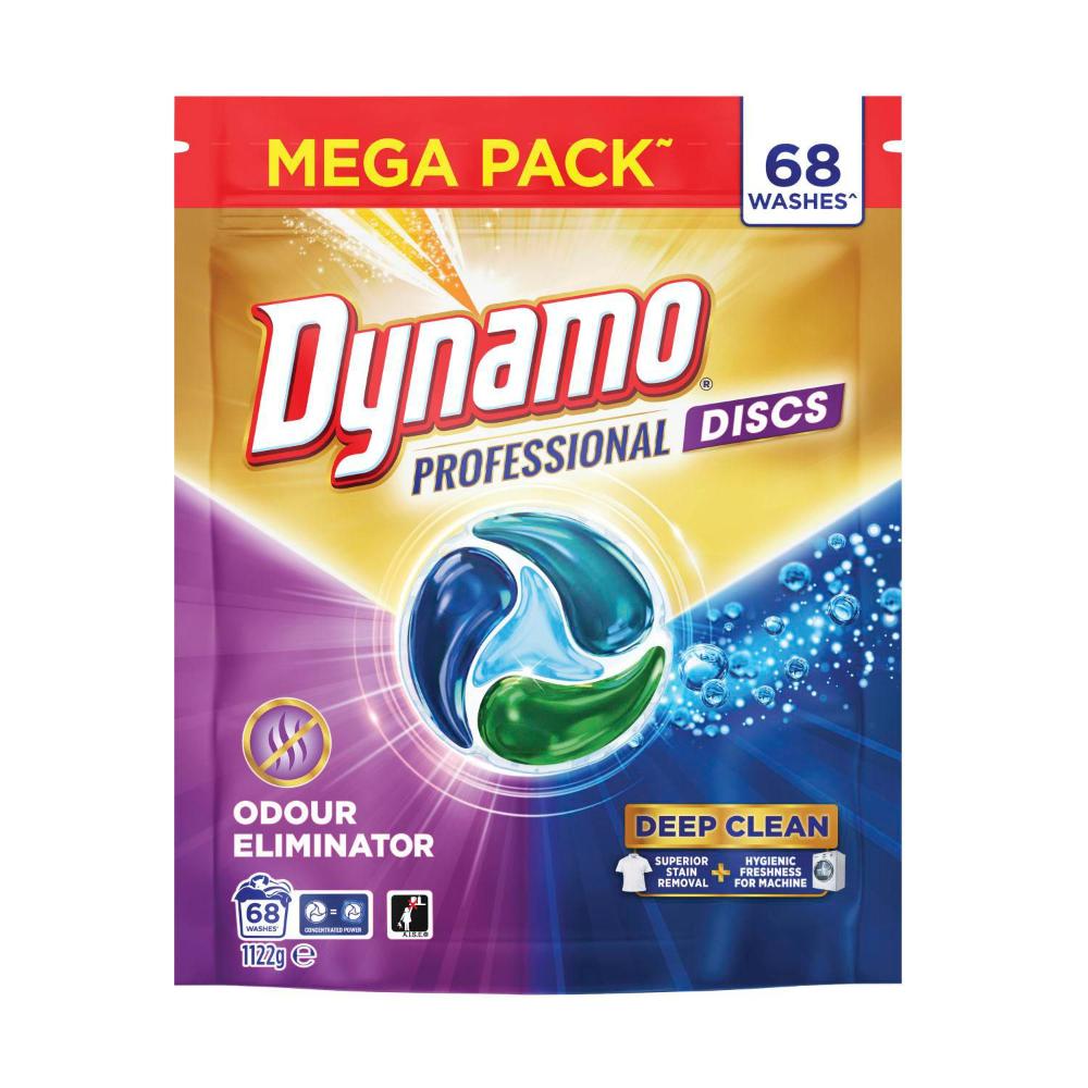 Buy Dynamo Bulk Professional Odour Eliminating Laundry Discs 68 Pack ...