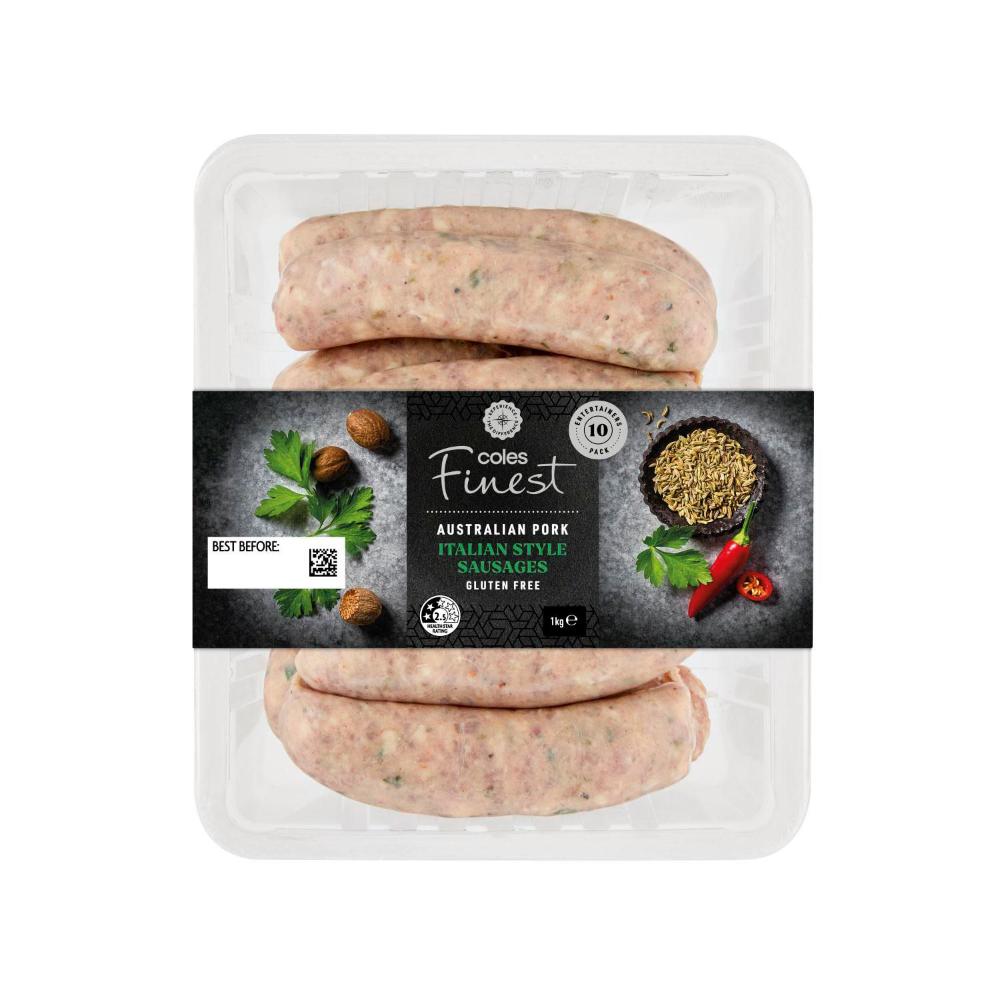 Buy Coles Finest Italian Sausages 1Kg | Coles