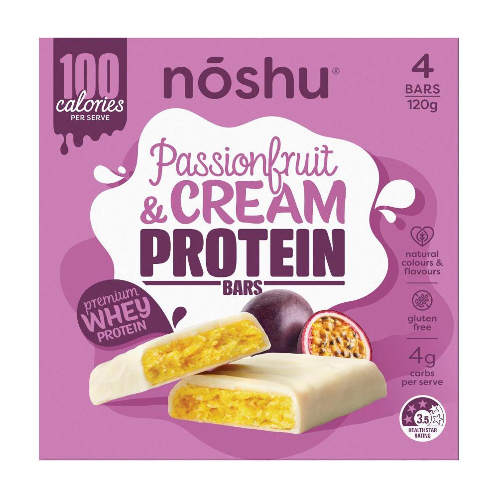 Buy Noshu Passionfruit & Cream Protein Bars 120g | Coles