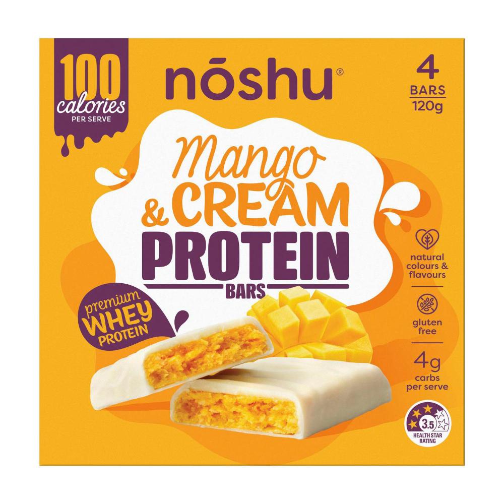 Buy Noshu Mango & Cream Protein Bars 120g | Coles