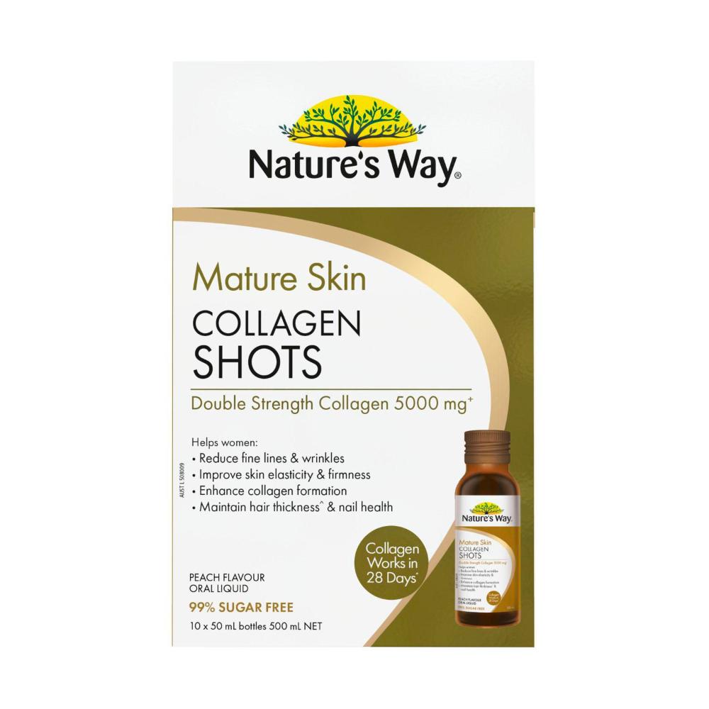 Buy Nature's Way Collagen Mature Skin Shot 10 Pack 50mL | Coles