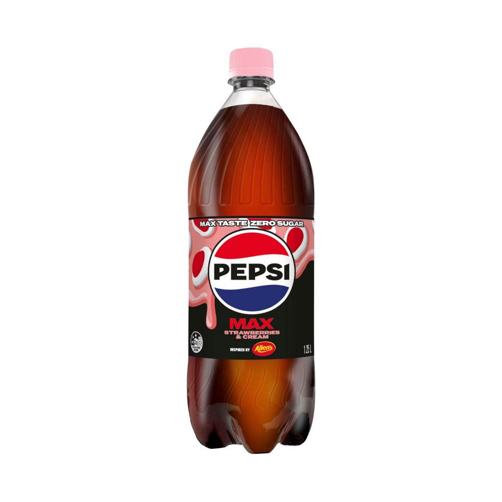 Buy Pepsi Soft Drink Strawberries & Cream 1.25L | Coles
