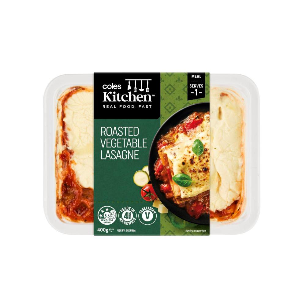 Buy Coles Kitchen Roasted Vegetable Lasagne 400g | Coles