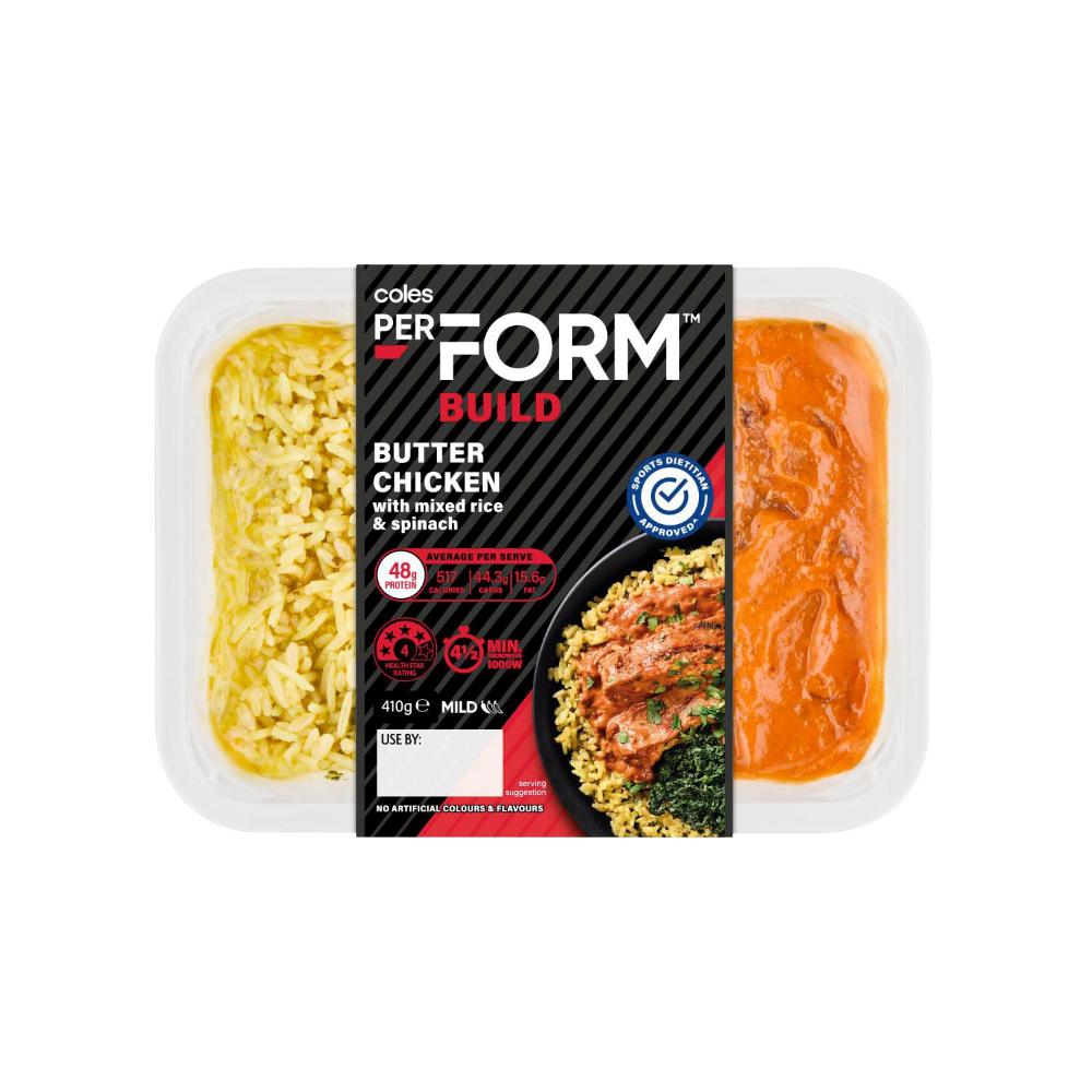 Buy Coles Perform Build Butter Chicken 410g | Coles