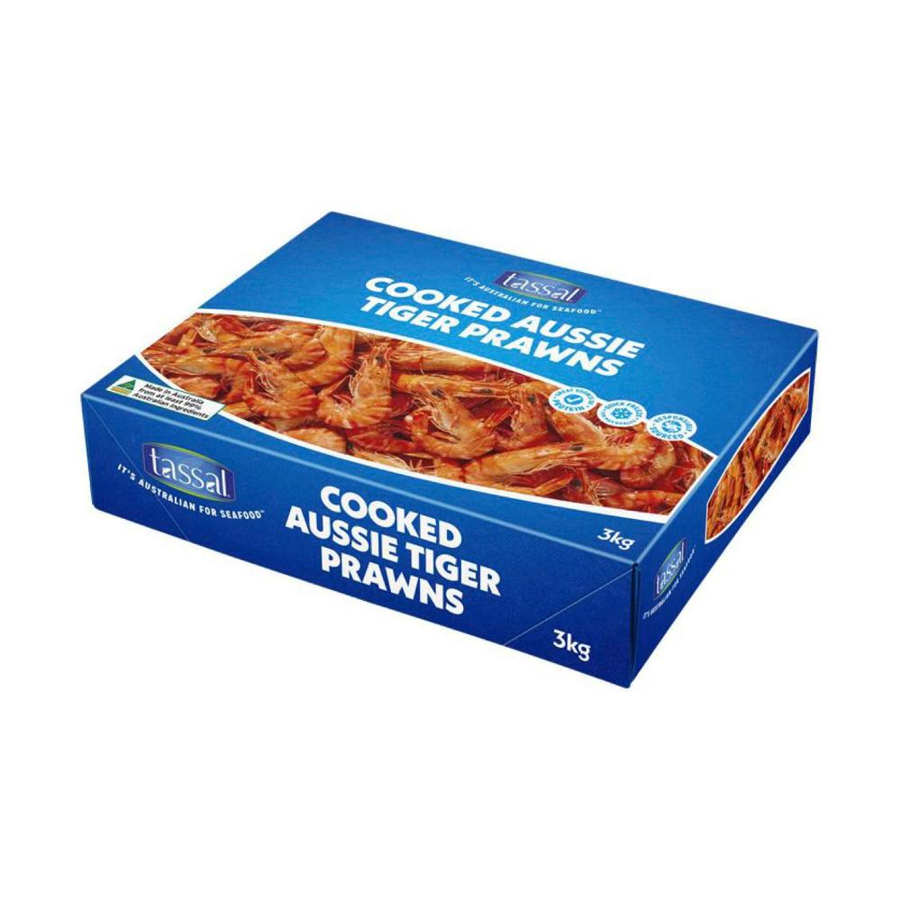 Buy Coles Frozen Cooked Extra Large Black Tiger Prawns 3Kg | Coles