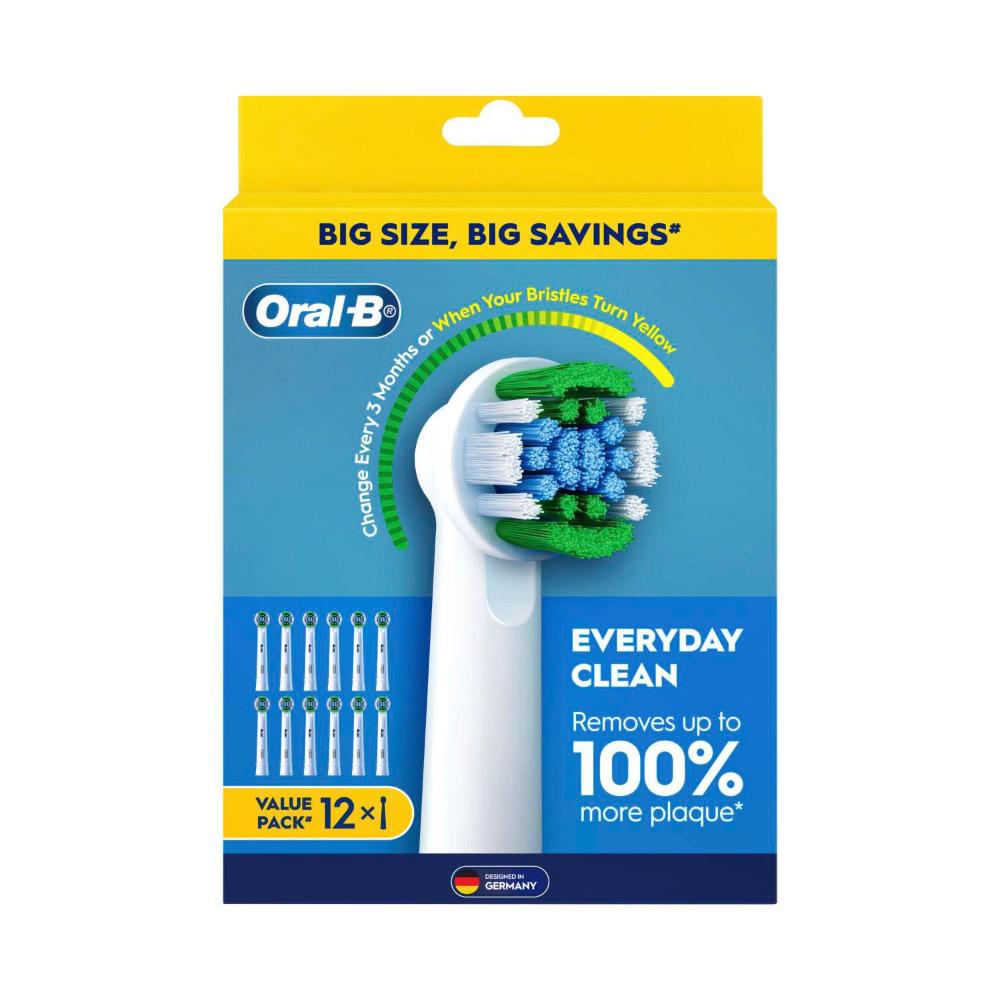 Buy Oral B Everyday Clean Refill Brush Heads 12 Pack | Coles