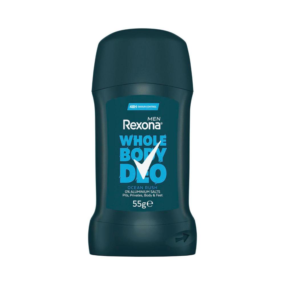 Buy Rexona Men Whole Body Deodorant Stick Ocean Rush 55g | Coles