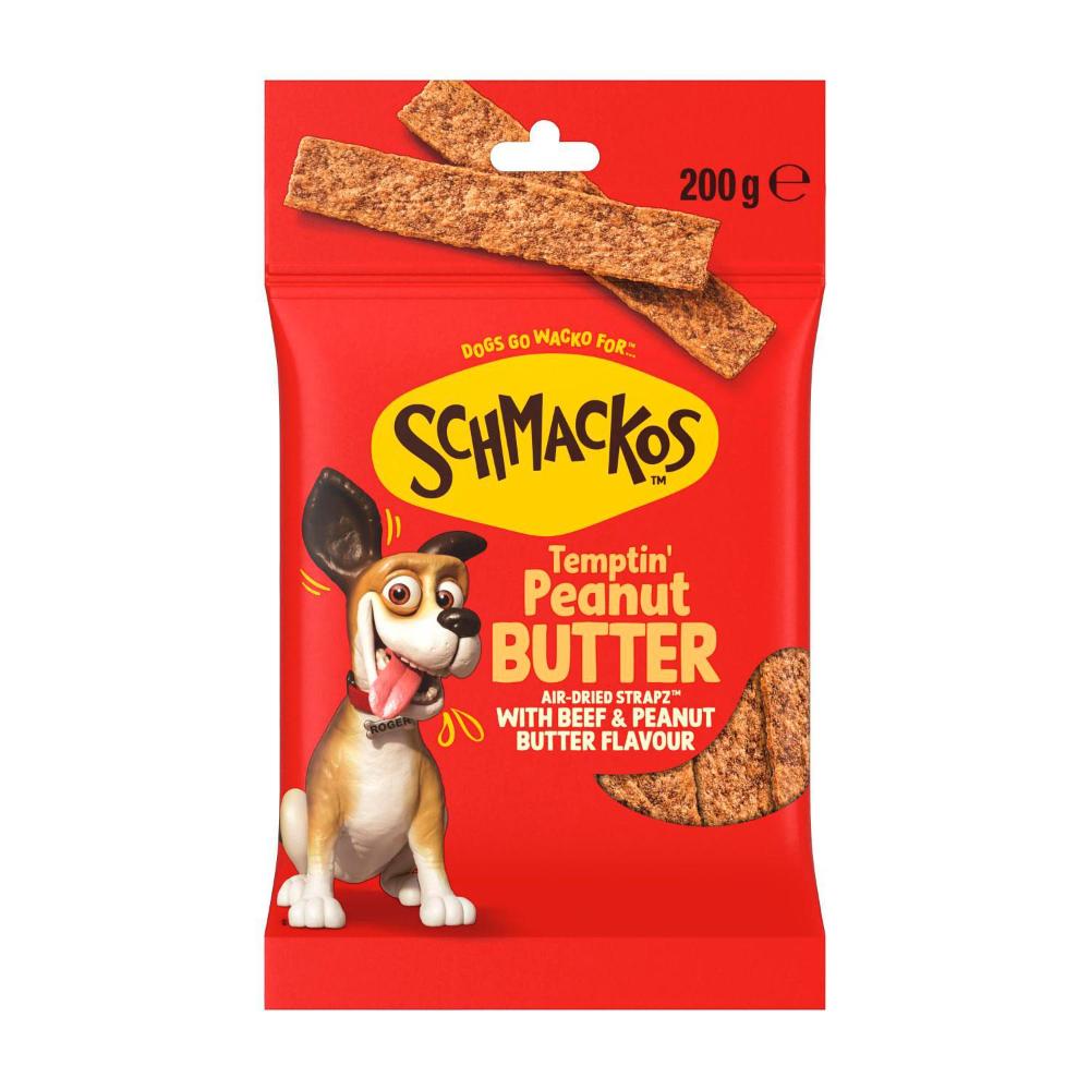 Buy Schmackos Strapz Peanut Butter Dog Treats 200g | Coles