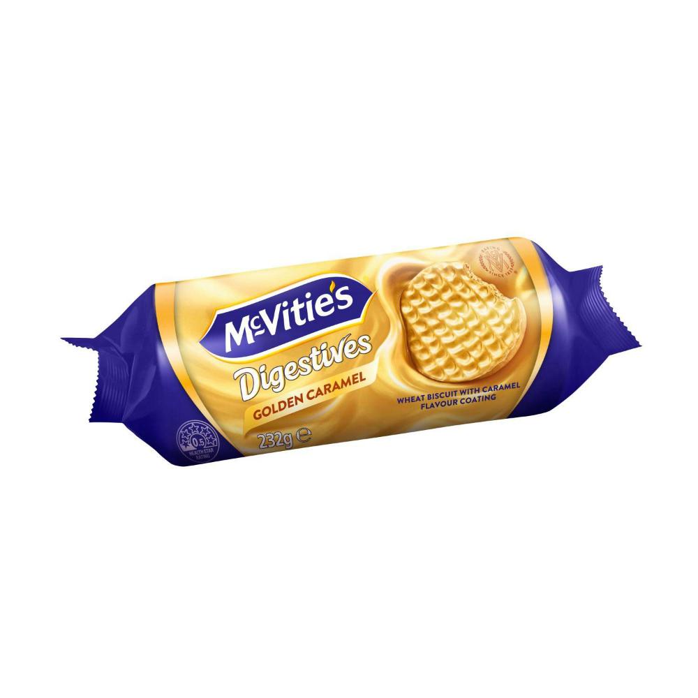 Buy McVitie's Digestives Golden Caramel 232g | Coles