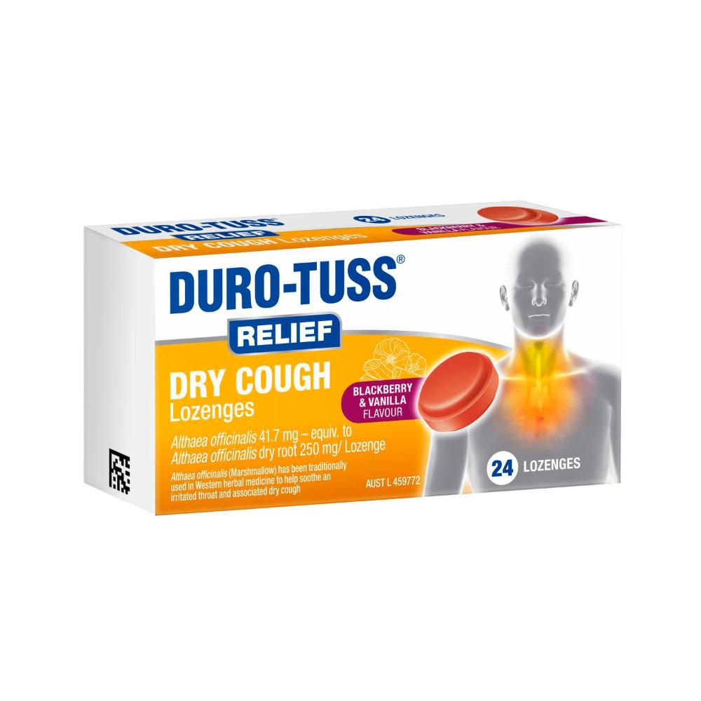 Buy Duro-Tuss Relief Dry Cough Lozenges 24 Pack | Coles