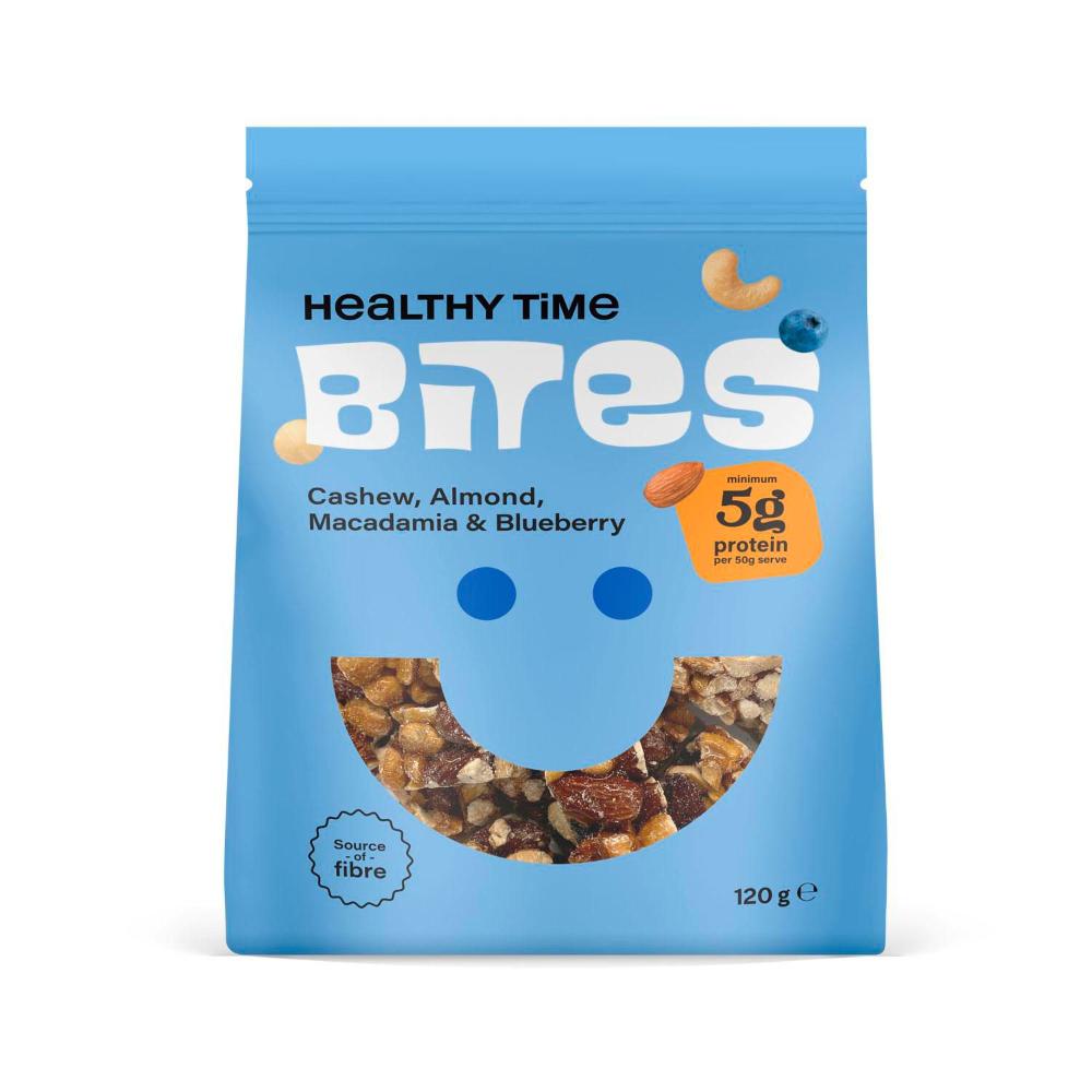 Buy Healthy Time Nut Bites Macadamia Cashew Almond Blueberry 120g | Coles