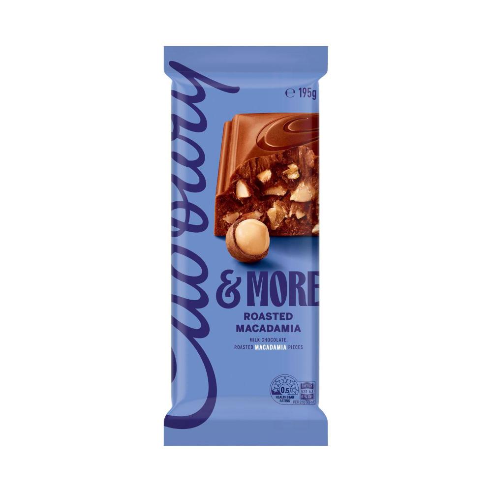 Buy Cadbury Macadamia & More Block Chocolate 195g | Coles
