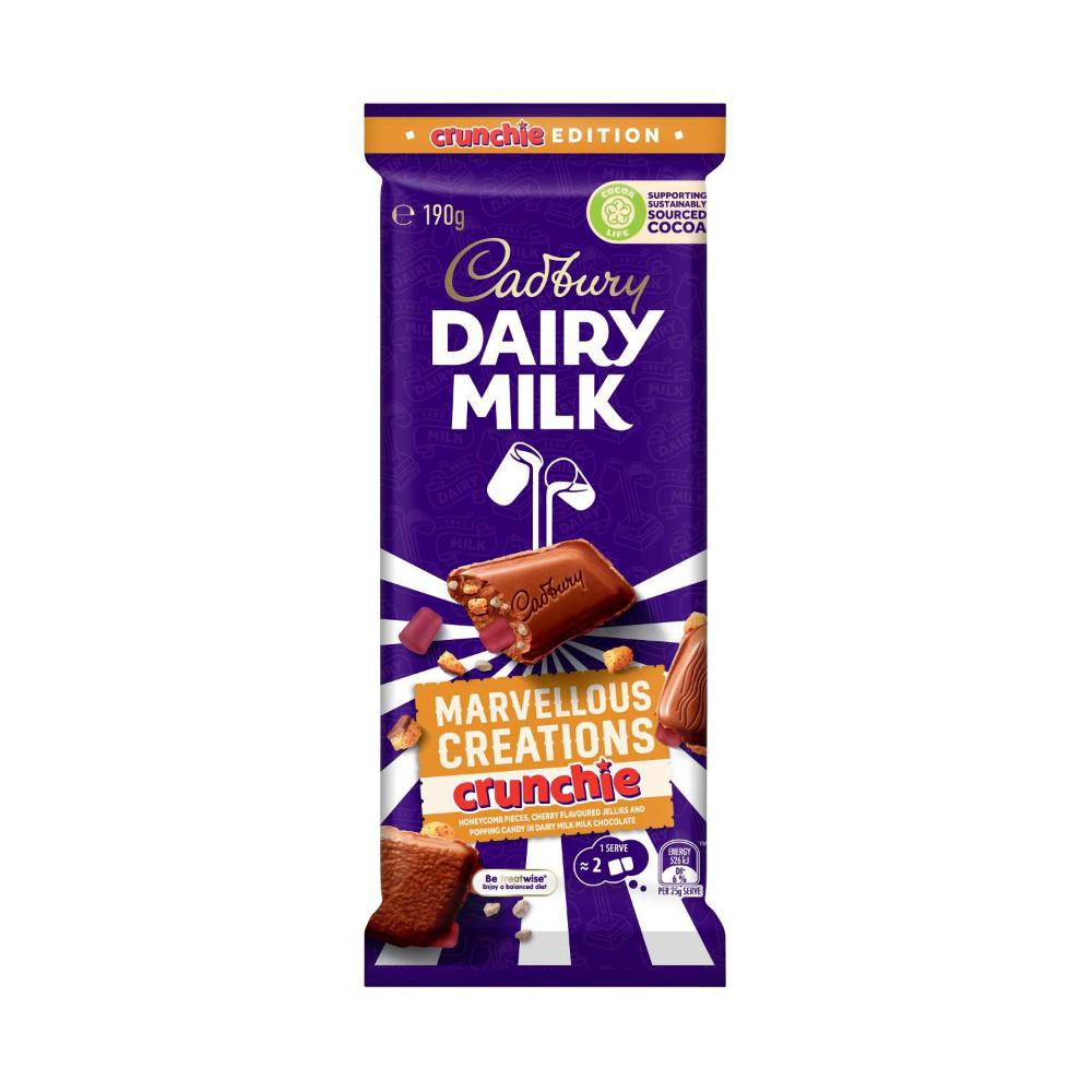 Buy Cadbury Marvellous Creations Block Crunchie 190g | Coles