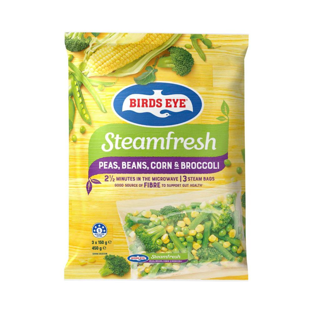 Buy Birds Eye Frozen Steam Fresh Peas Beans Corn & Broccoli Mix 3 pack ...