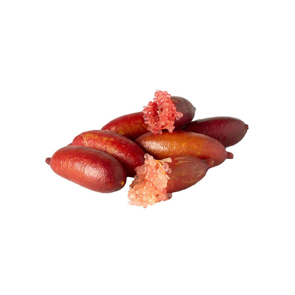 Buy Natoora Unwaxed Red Champagne Finger Limes 100g | Coles