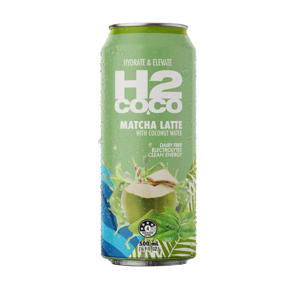Buy H2coco Iced Matcha Latte Coconut Water 500mL | Coles