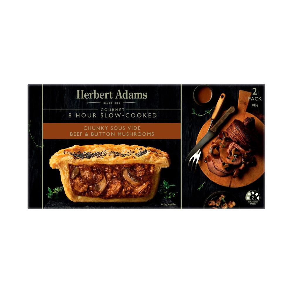 Buy Herbert Adams Frozen Gourmet Chunky Sous Vide Beef & Button ...