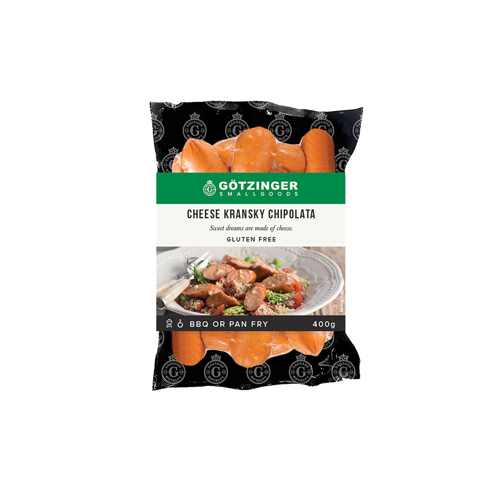 Buy Gotzinger Smallgoods Cheese Kransky Chipolata 400g | Coles