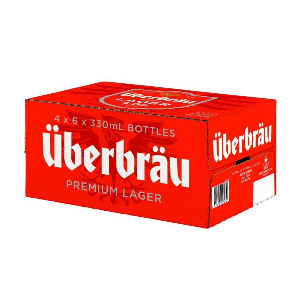 Buy Uberbrau Imported Lager Bottle 330ml 24 Pack | Coles