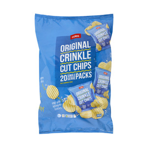 Buy Coles Potato Chips Crinkle Cut Original 20 pack 380g | Coles