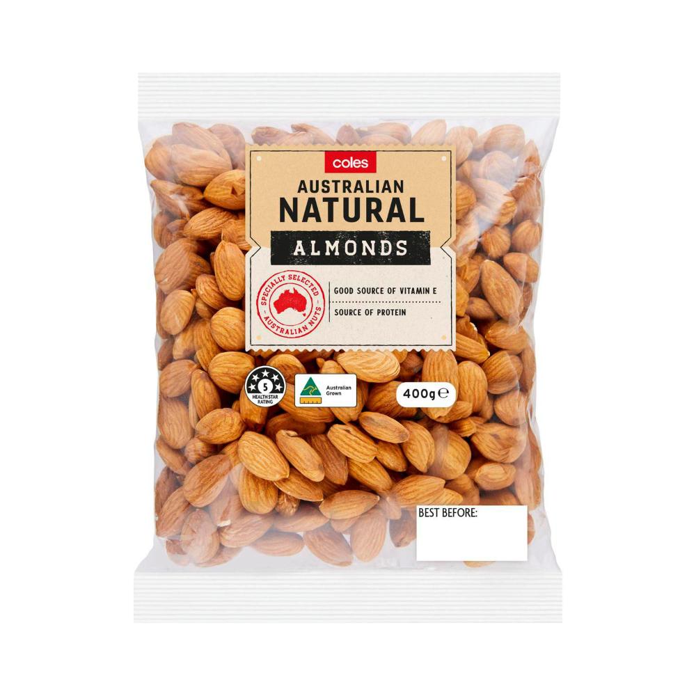 Buy Coles Natural Almonds 400g | Coles