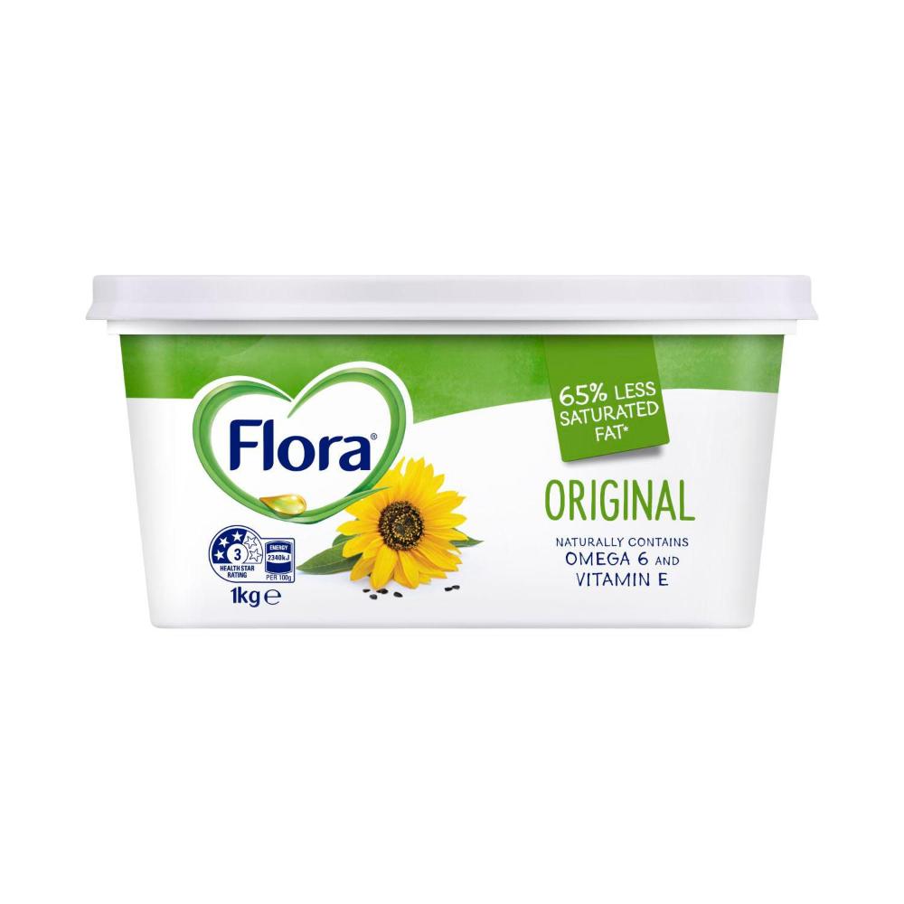 Buy Flora Margarine Spread Original 1kg | Coles