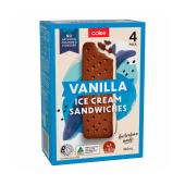 Buy Coles Vanilla Ice Cream Sandwich 440mL Coles