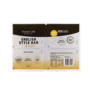 Calories in Coles Sliced English Ham 4 Pack calcount