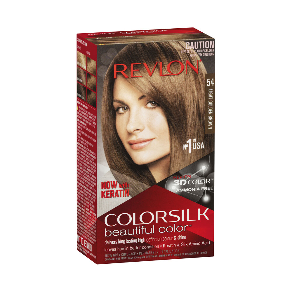 Buy Revlon Colorsilk Light Gold Brown 54 Hair Colour 1 pack | Coles