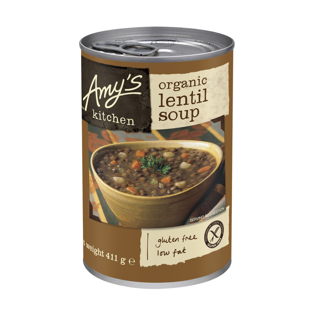 Buy Amy's Kitchen Organic Lentil Soup 411g | Coles