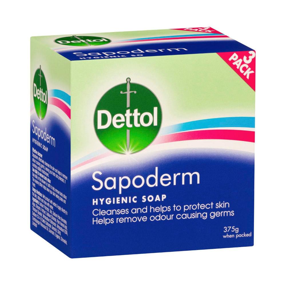 Buy Dettol Sapoderm Hygienic Bar Soap Cleanser For Acne 375g | Coles